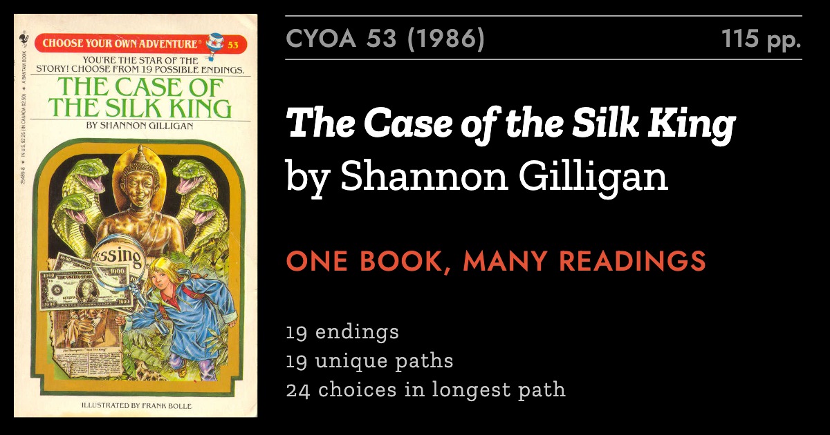 The Case of the Silk King | CYOA