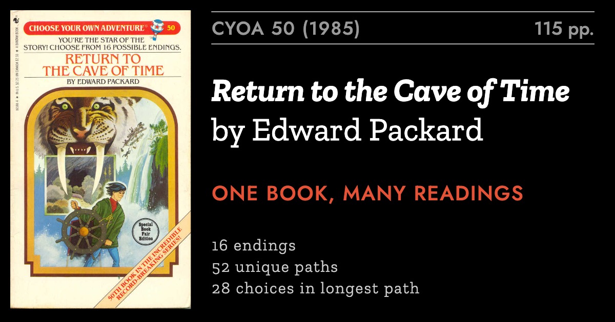 Return to the Cave of Time | CYOA
