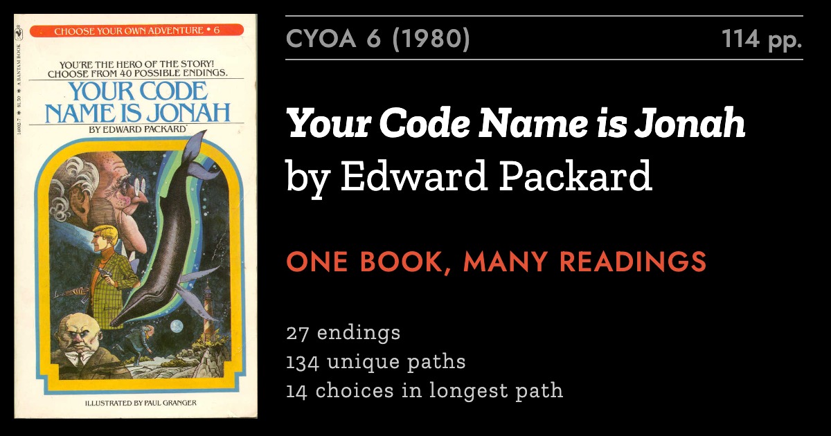 Your Code Name is Jonah | CYOA